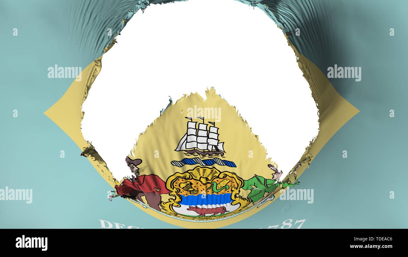 Flag delaware waving in hi-res stock photography and images - Alamy