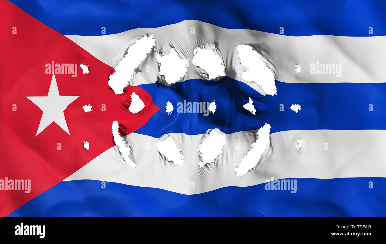 Cuba 3d tattered waving hi-res stock photography and images - Alamy