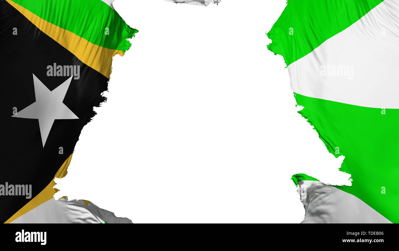 Ragged Dili flag Stock Photo - Alamy