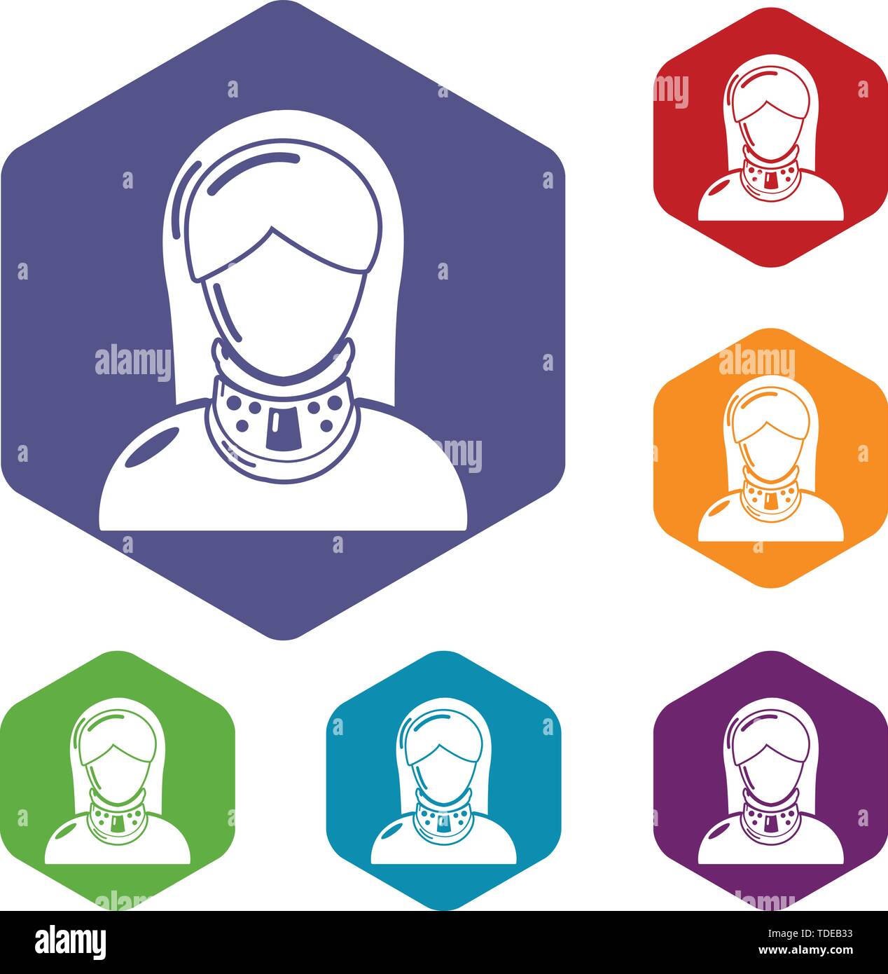 Cervical retainer icon, simple style Stock Vector Image & Art - Alamy