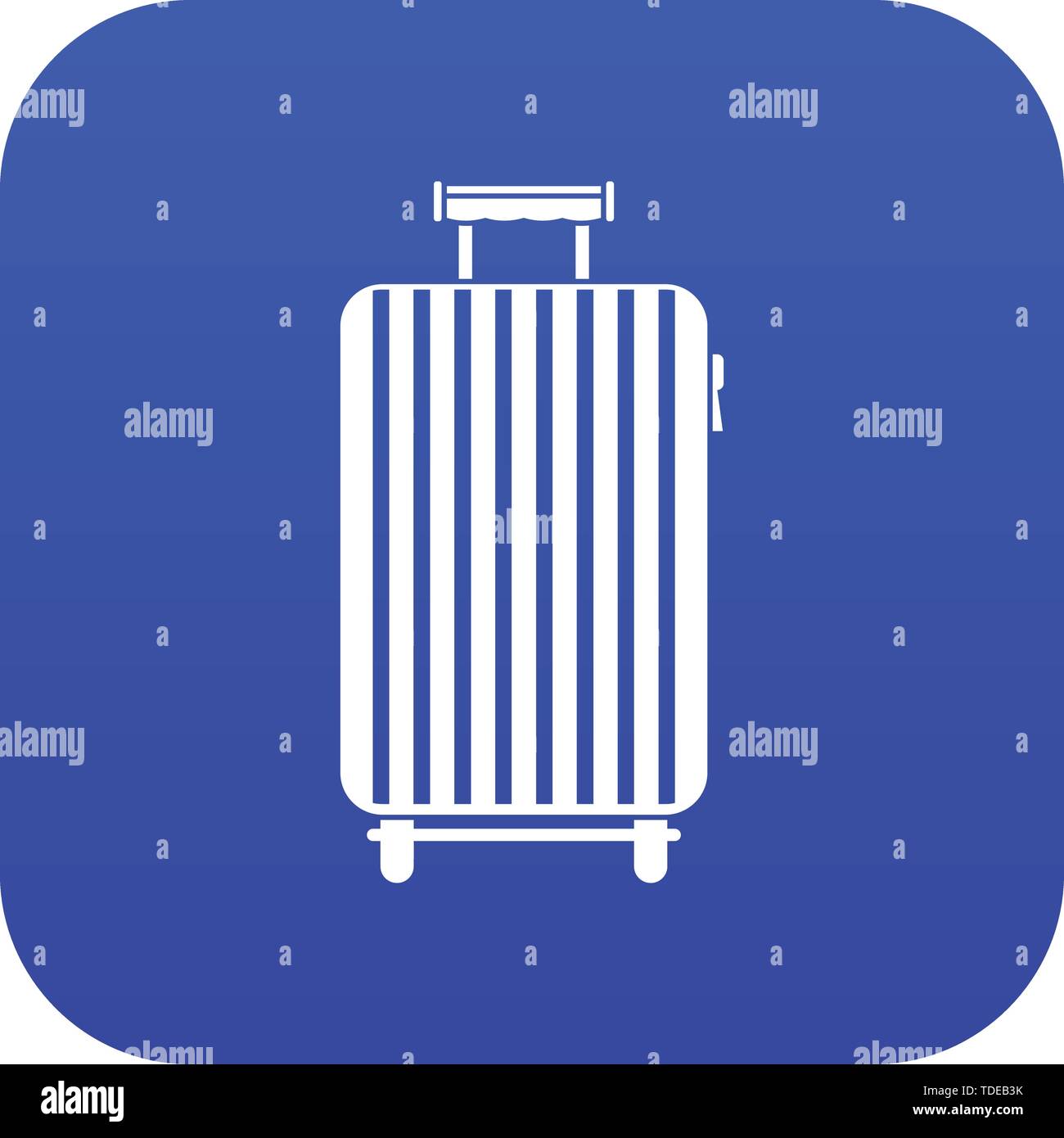 Suitcase on wheels icon digital blue Stock Vector Image & Art - Alamy
