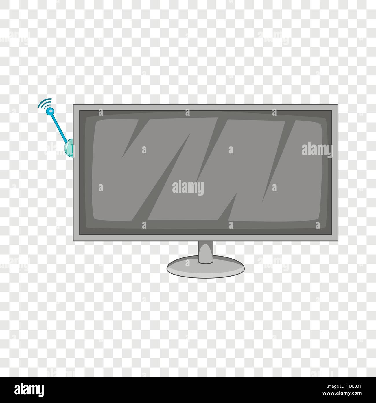 TV with wi fi connection icon, cartoon style Stock Vector Image & Art ...