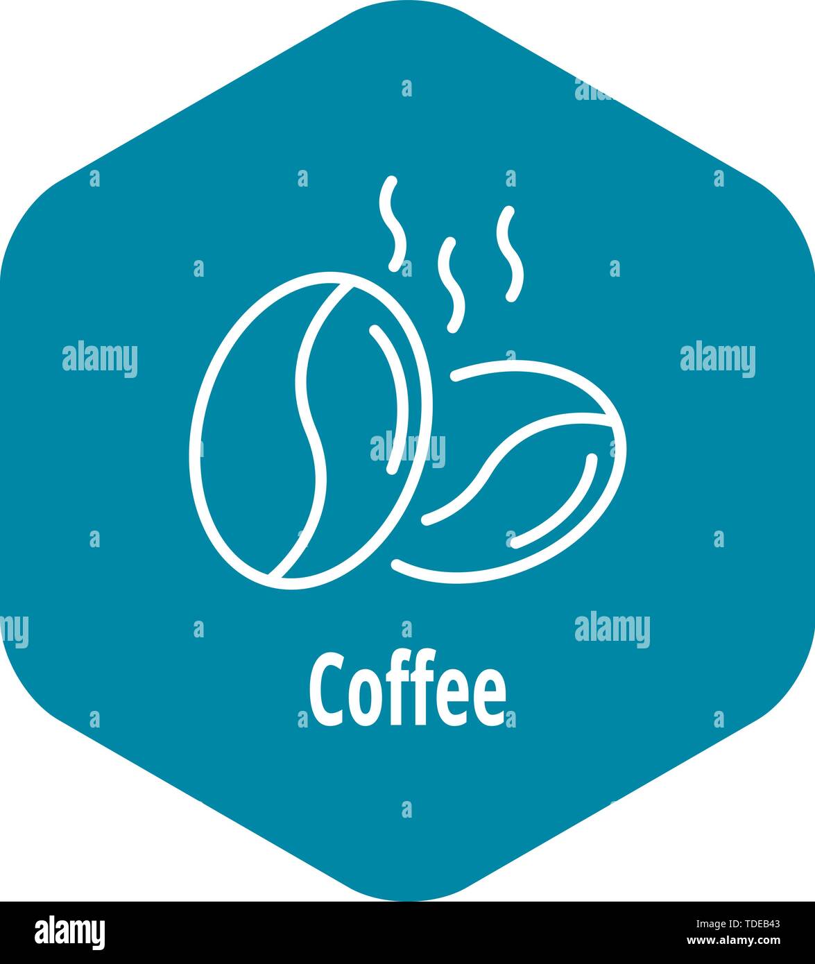 Coffee nut icon, outline style Stock Vector Image & Art - Alamy