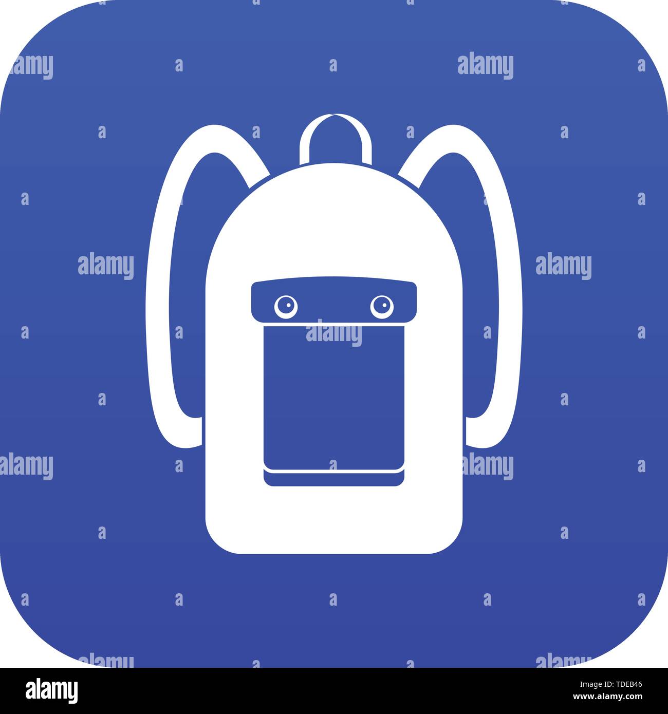Backpack icon digital blue Stock Vector Image & Art - Alamy