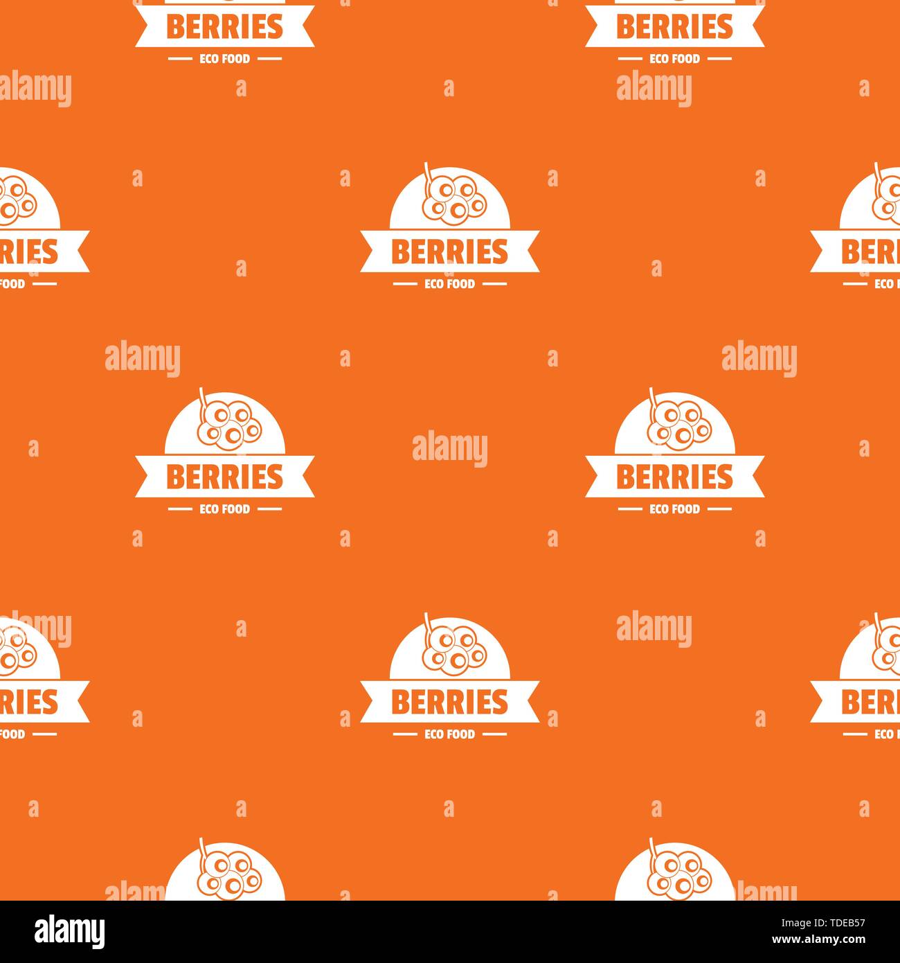 Eco berries pattern vector orange Stock Vector Image & Art - Alamy