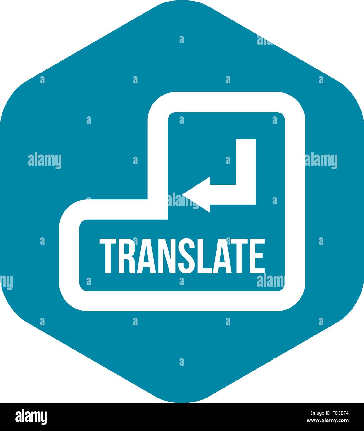 Translate button icon, simple style Stock Vector Image & Art - Alamy