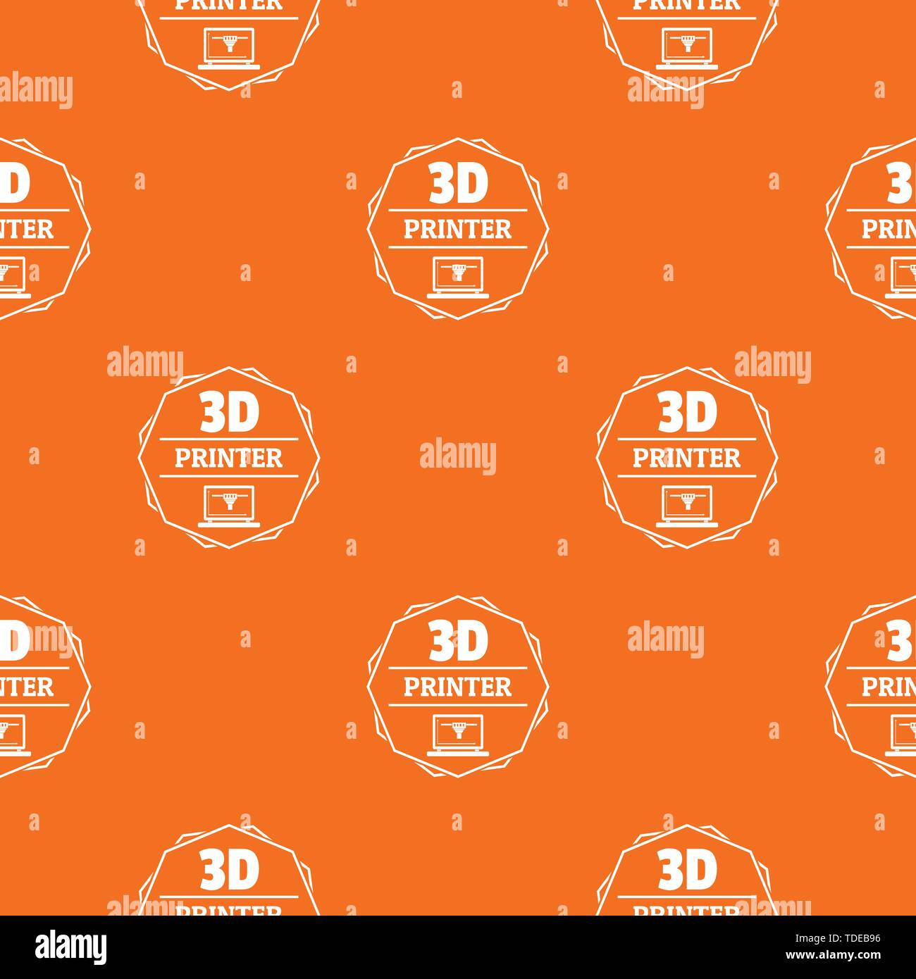 Modeling 3d printing pattern vector orange Stock Vector Image & Art - Alamy