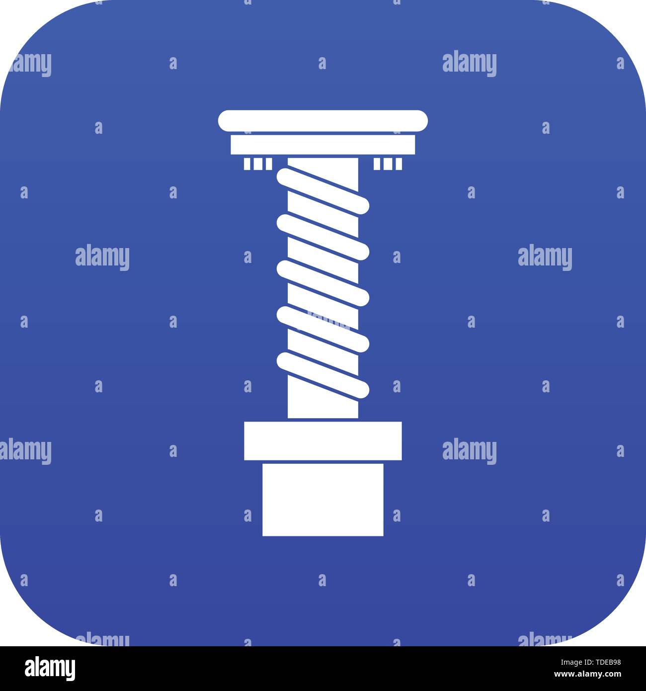 Spiral tool icon digital blue Stock Vector Image & Art - Alamy