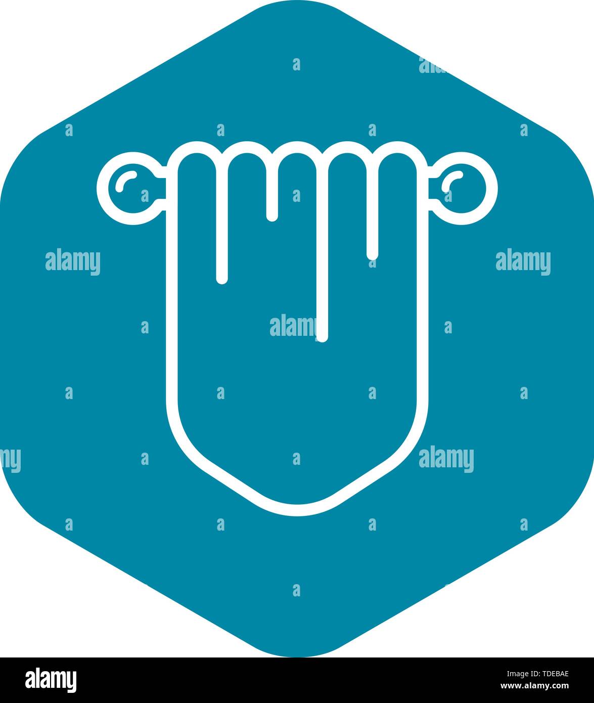 Hand towel icon, outline style Stock Vector Image & Art - Alamy