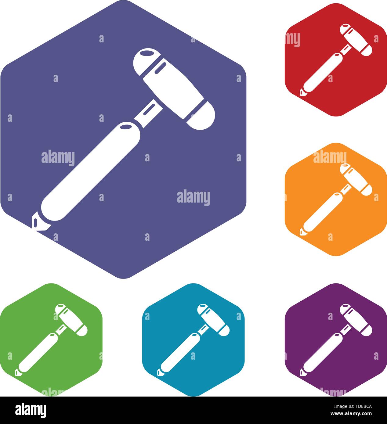 Medical mallet icon, simple style Stock Vector Image & Art - Alamy