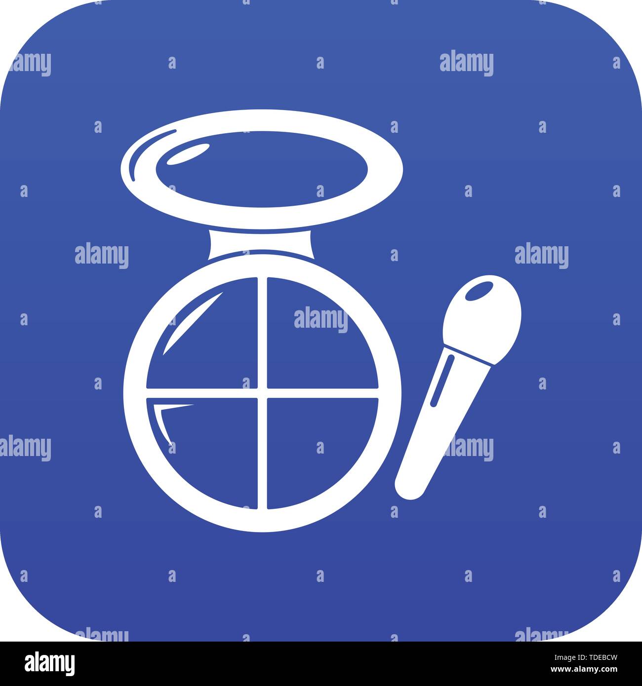 Face powder multicolor icon blue vector Stock Vector Image & Art - Alamy