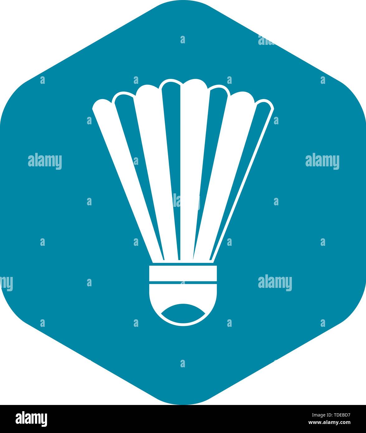 Shuttlecock icon, simple style Stock Vector Image & Art - Alamy