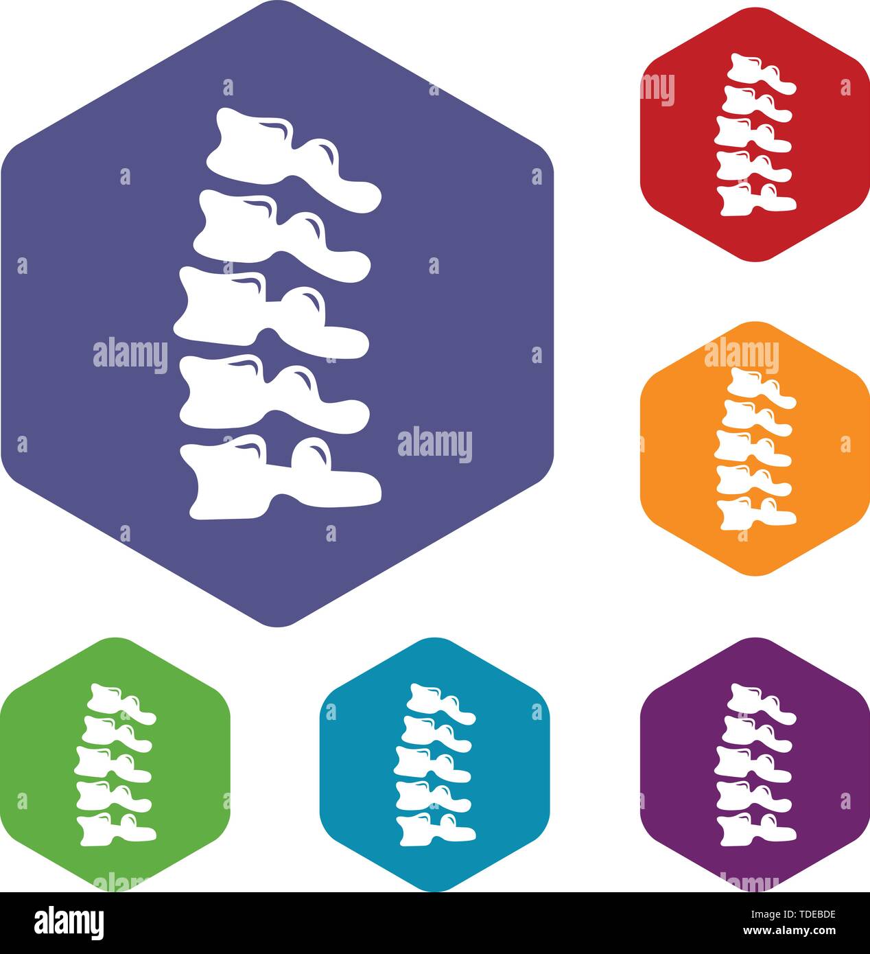 Vertebrae icon, simple style Stock Vector Image & Art - Alamy