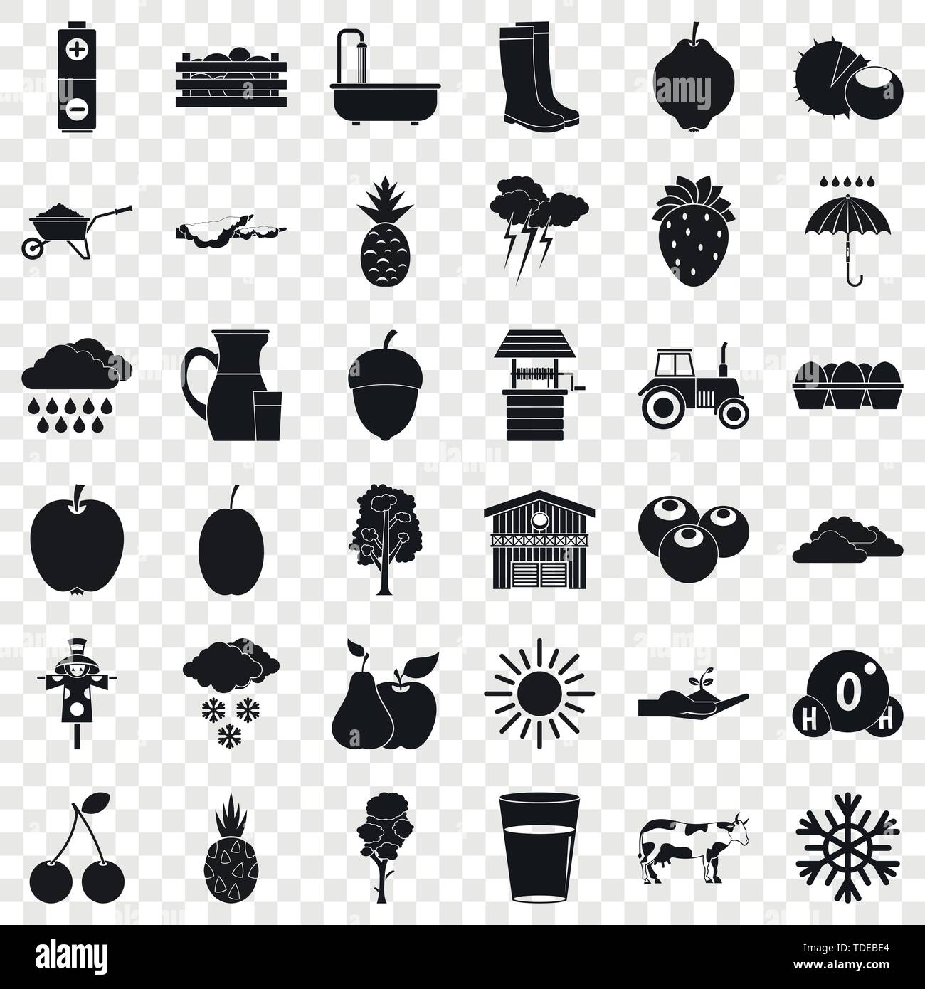 Season icons set, simple style Stock Vector Image & Art - Alamy