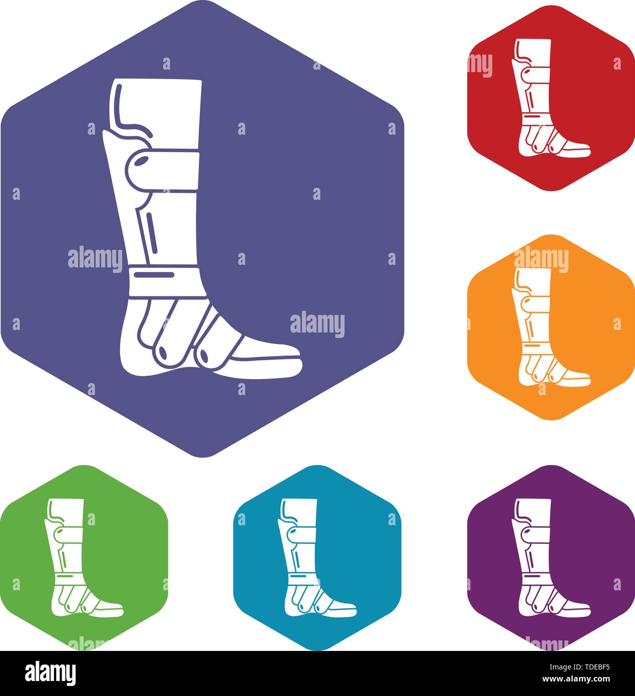 Leg in retainer icon, simple style Stock Vector Image & Art - Alamy