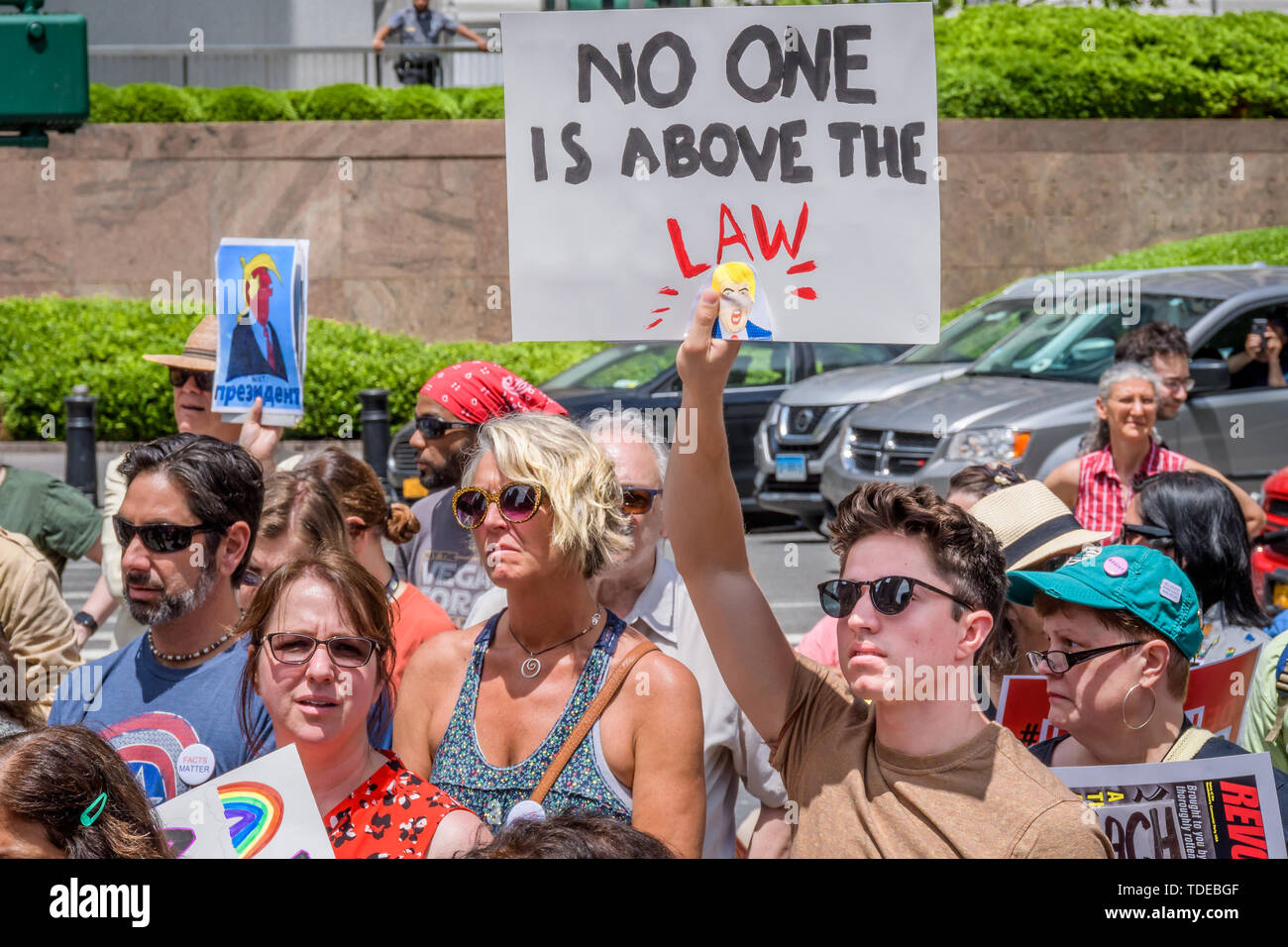 New York, USA. 15th June, 2019. Concerned Americans in New York City ...