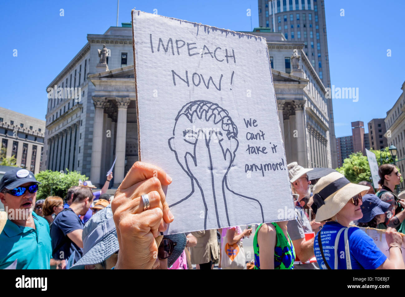 New York, USA. 15th June, 2019. Concerned Americans in New York City ...