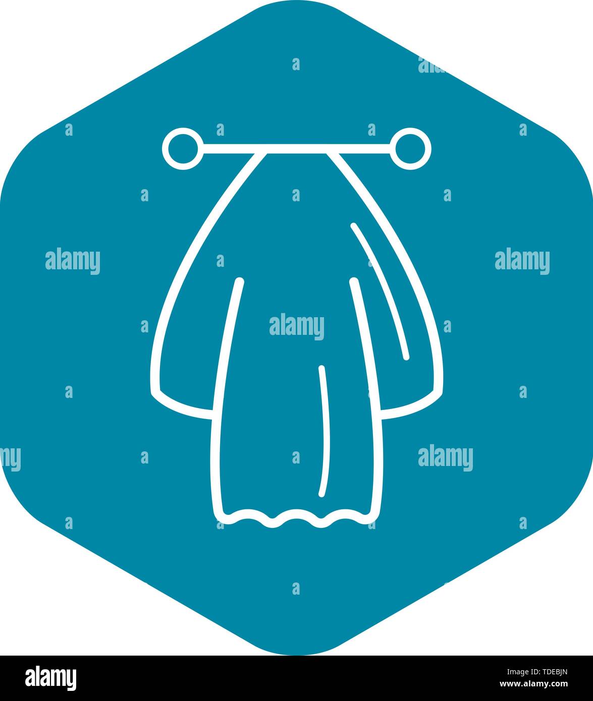 New towel icon, outline style Stock Vector Image & Art - Alamy