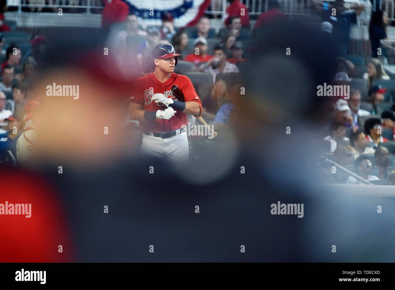Atlanta, GA, USA. 14th June, 2019. Atlanta Braves outfielder Austin ...