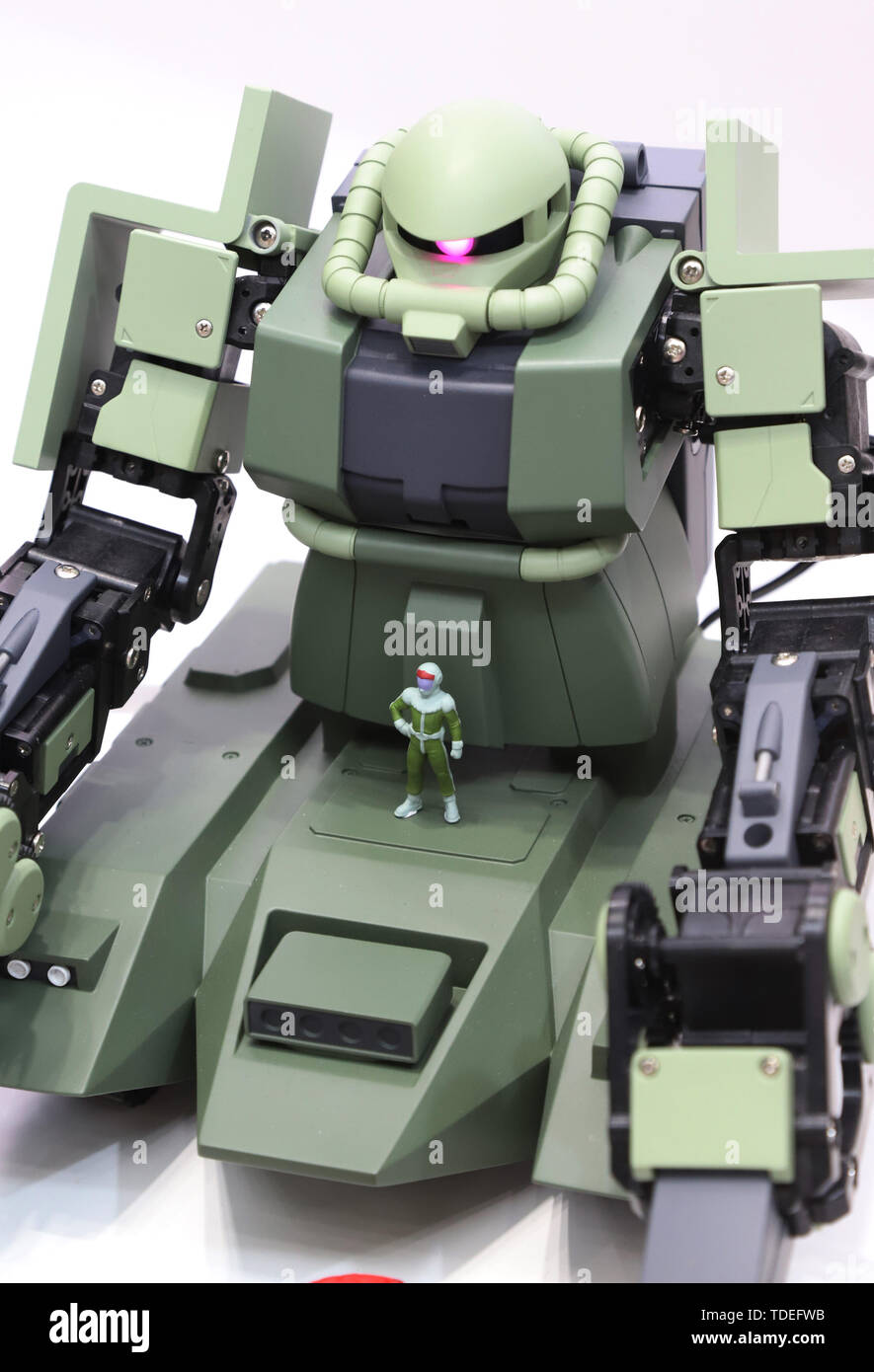 Tokyo, Japan. 14th June, 2019. A robot Zack from animation movie Gundam ...