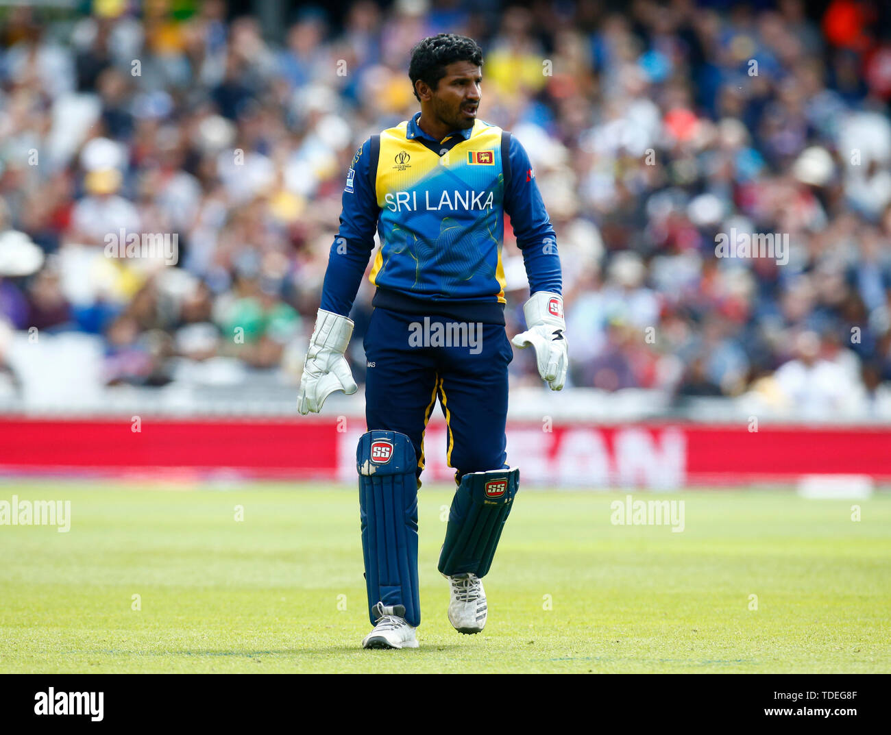 London, UK. 15th June, 2019. LONDON, England. June 15: Kusal Perera of ...