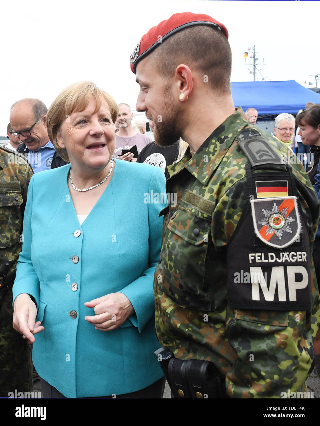 Stralsund, Germany. 15th June, 2019. Chancellor Angela Merkel (CDU ...