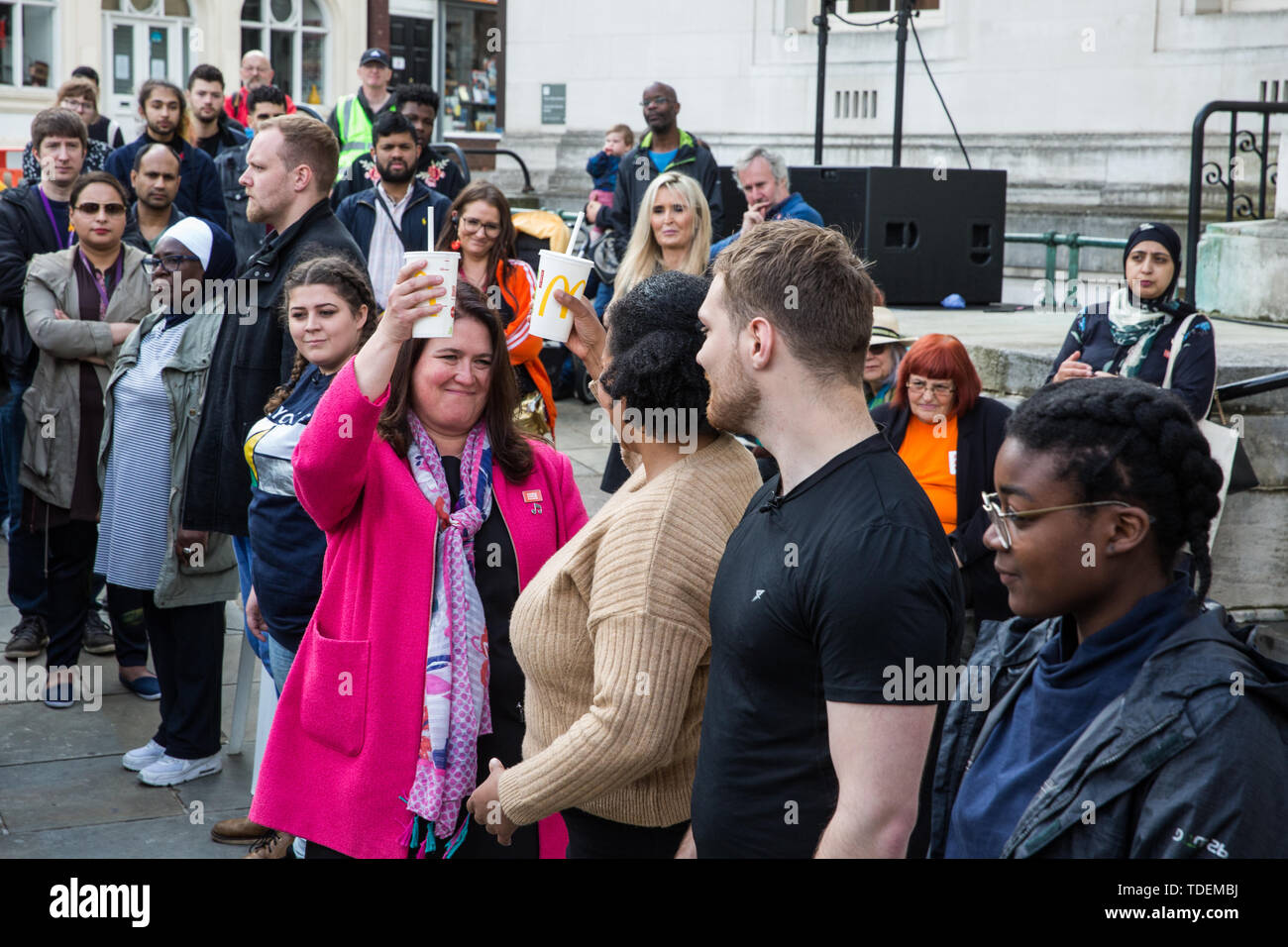 Luton, Bedfordshire, UK. 15 June, 2019. Luton Council holds a People’s ...