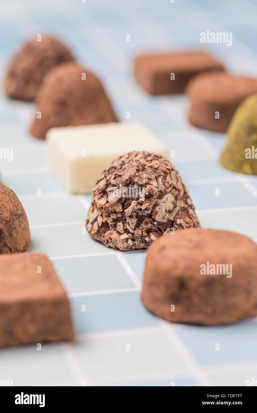 Different flavors of chocolate Stock Photo - Alamy