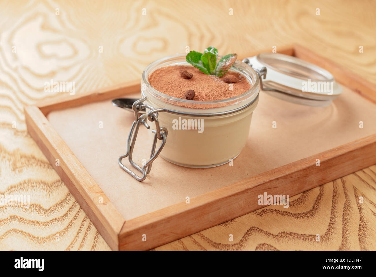 Tray tasty tiramisu on hi-res stock photography and images - Alamy