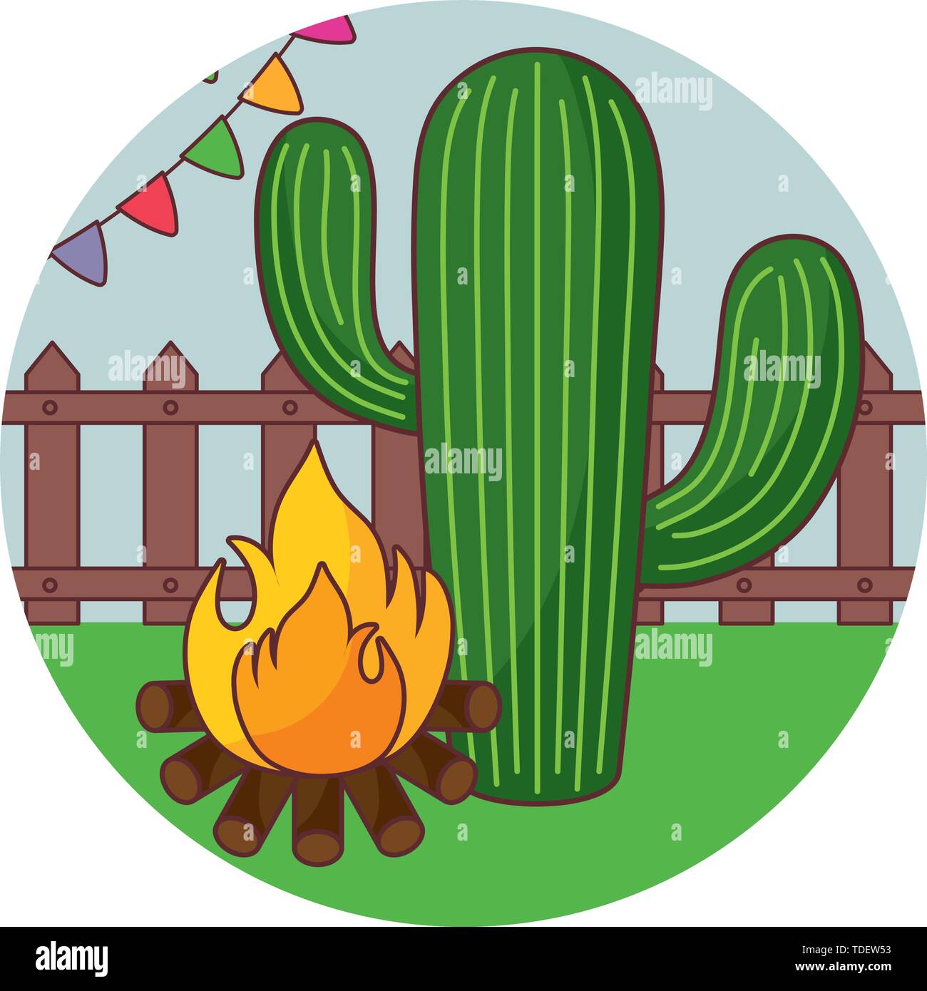 Fire wildfire cactus hi-res stock photography and images - Alamy