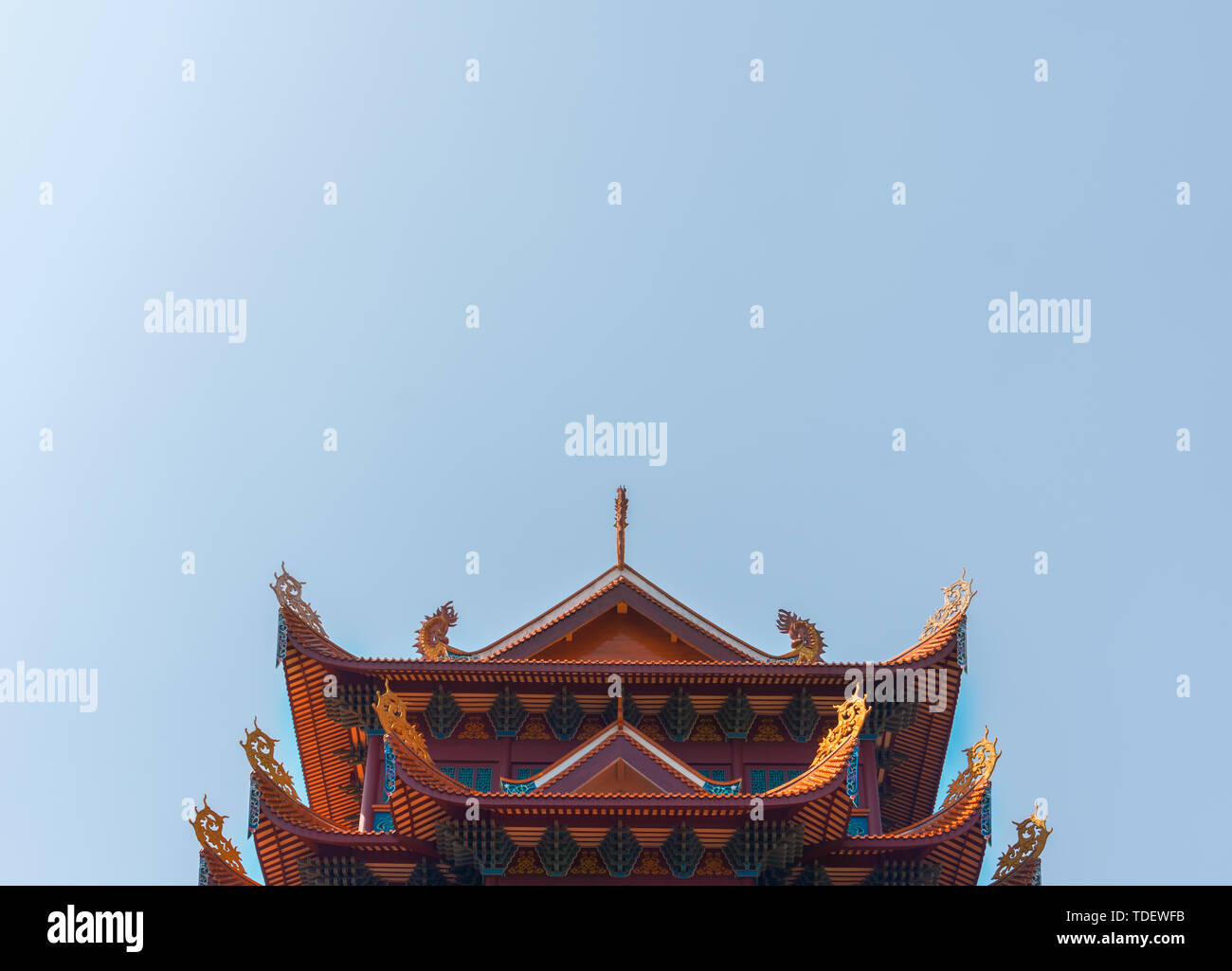 Temple architecture of Xi Zen Temple in Fuzhou, China Stock Photo - Alamy