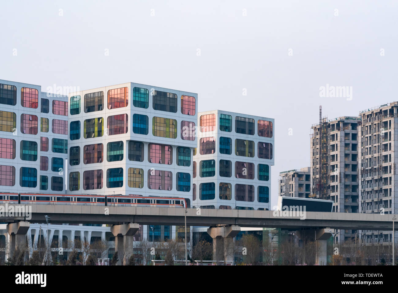 Construction city metro residential complex hi-res stock photography ...