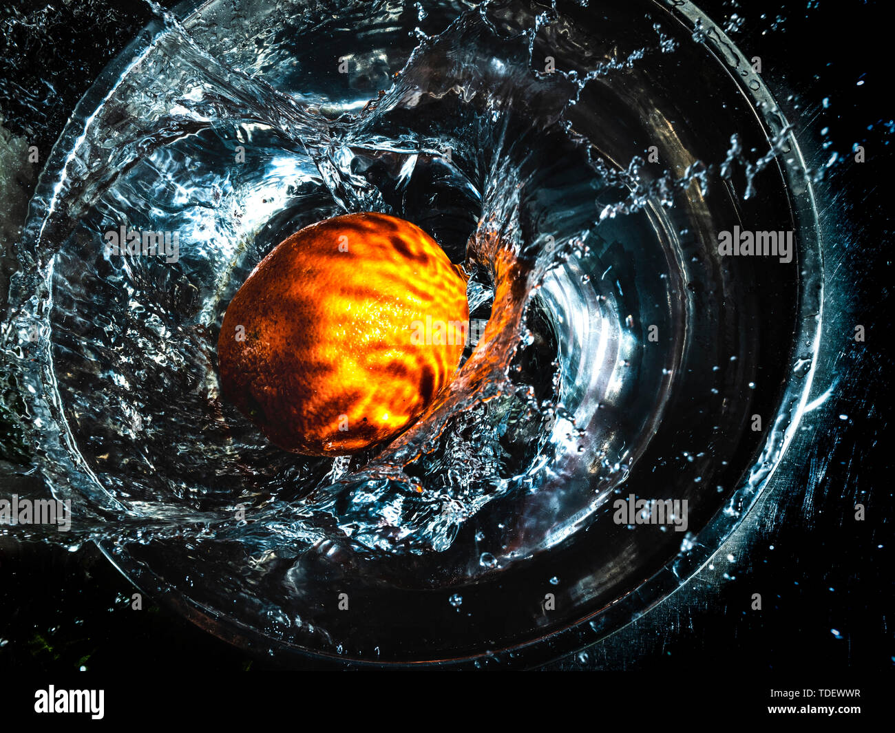 Orange of water Stock Photo - Alamy