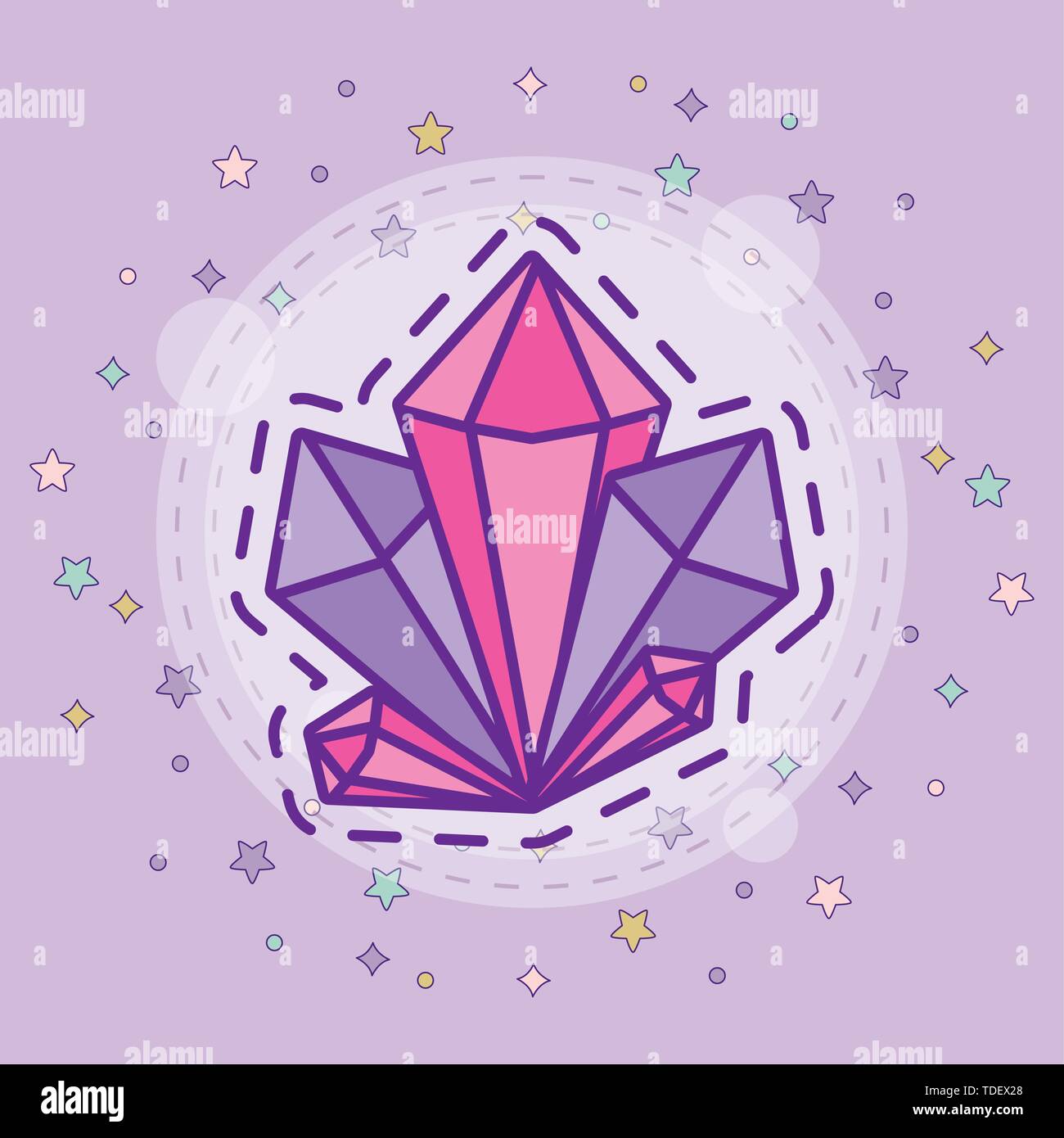 patch of quartz rocks icons vector illustration design Stock Vector ...