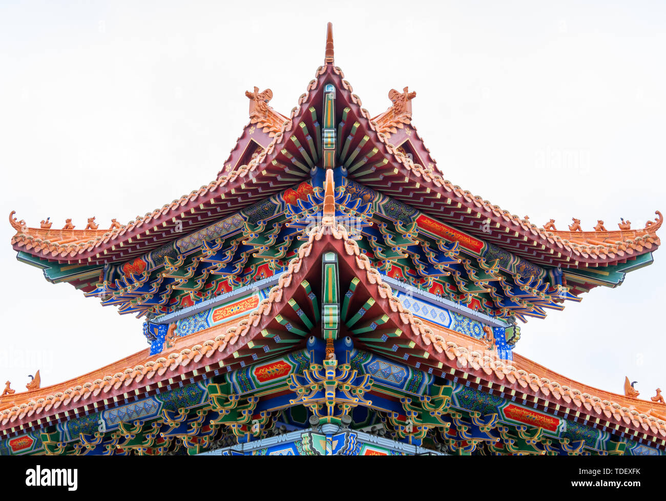 Eaves bucket arch of Confucius Temple in Suixi County, Guangdong ...
