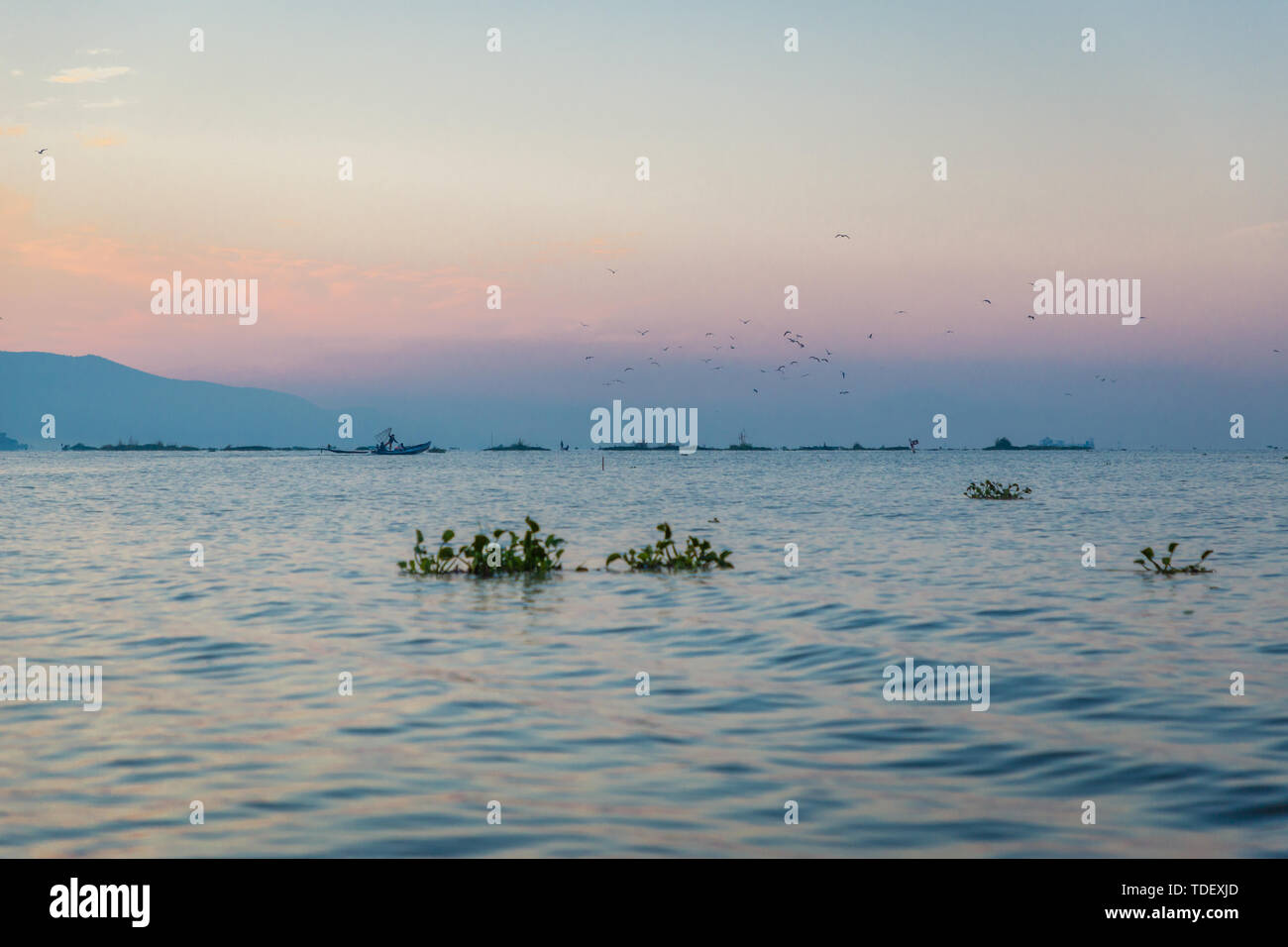 Scenery of Lake Inlai, Myanmar Stock Photo - Alamy