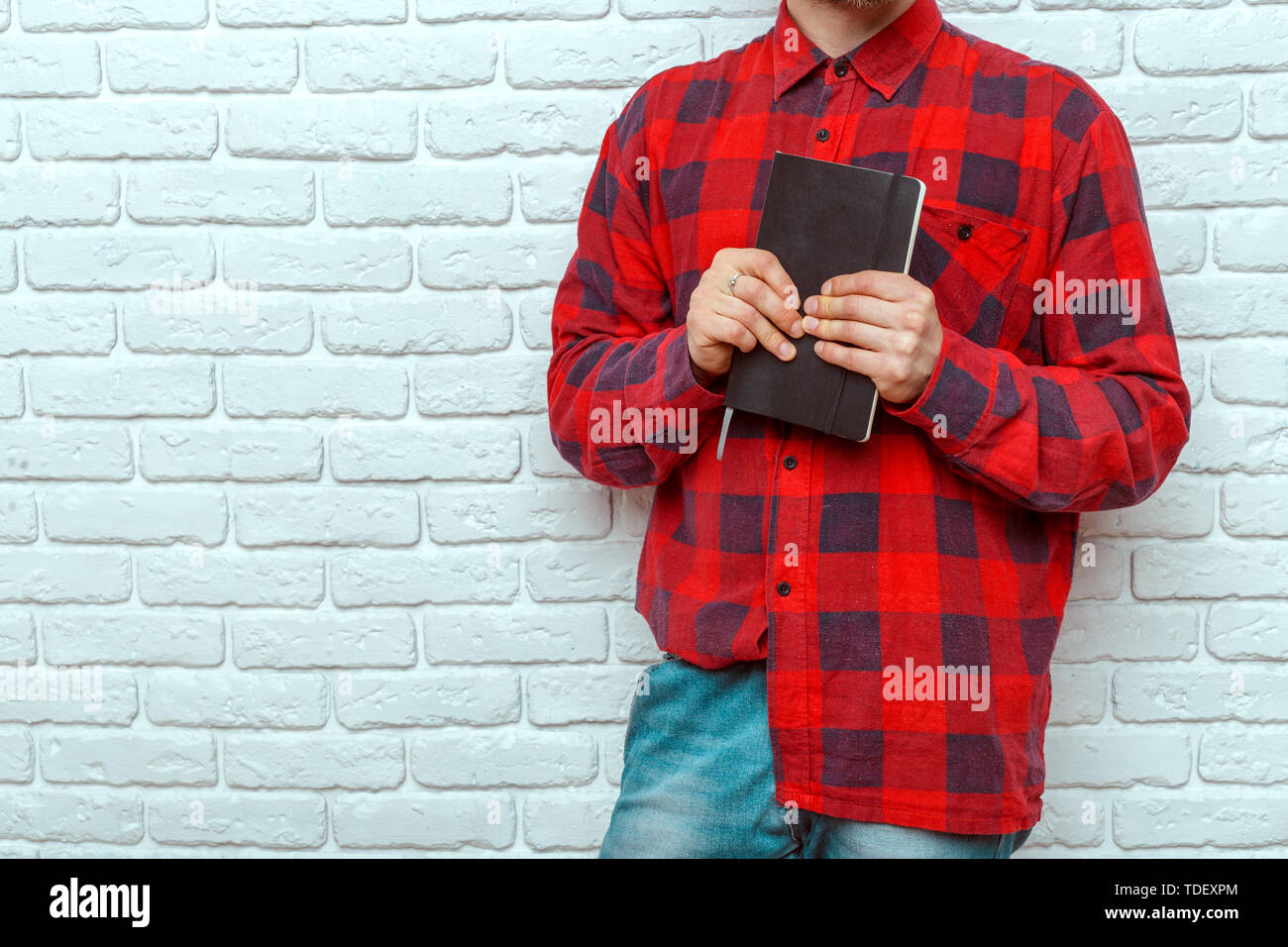 The man with a book Stock Photo - Alamy