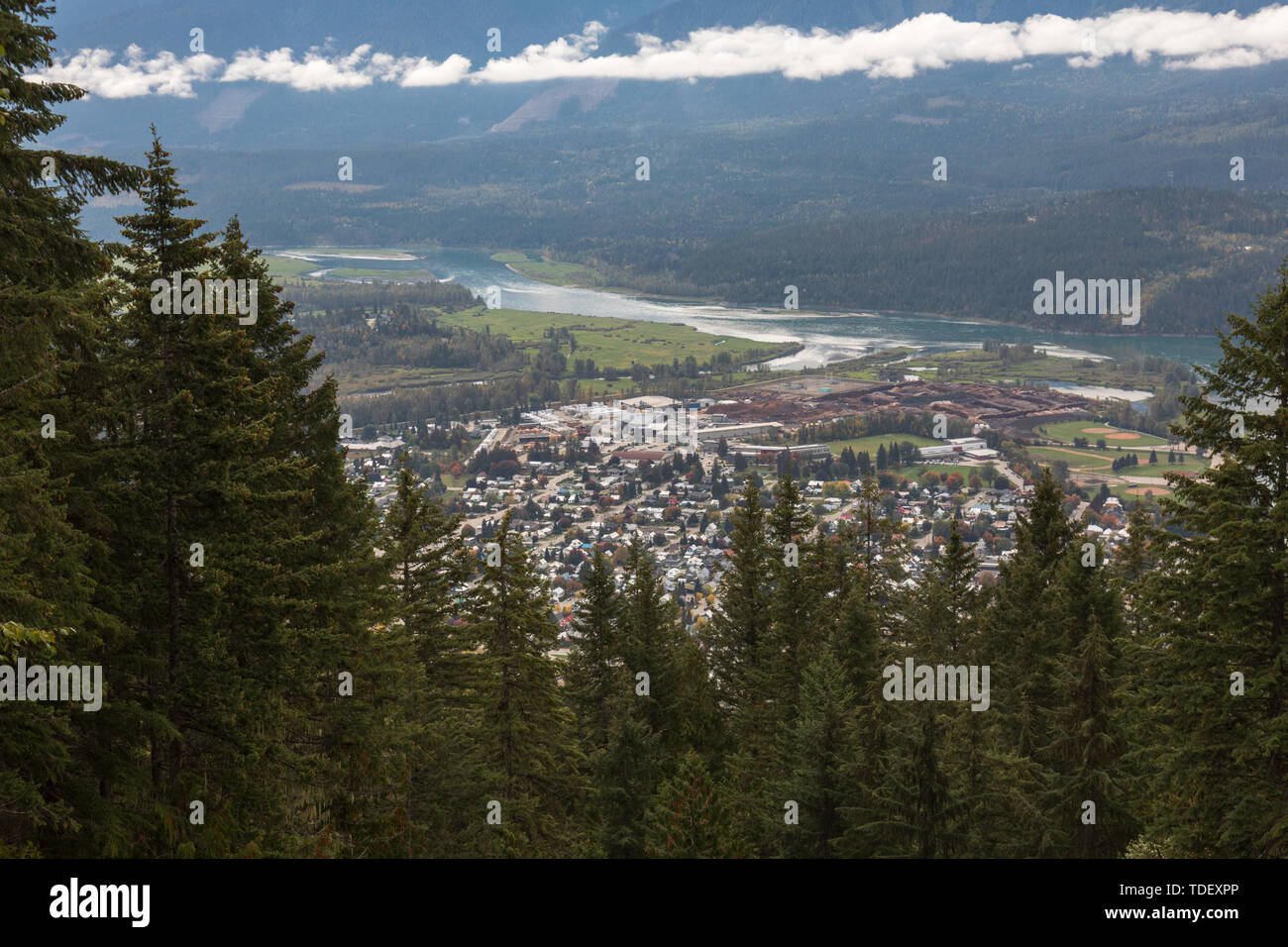 Outlook, City, Revelstoke, Mount Revelstoke Nationalpark, British ...