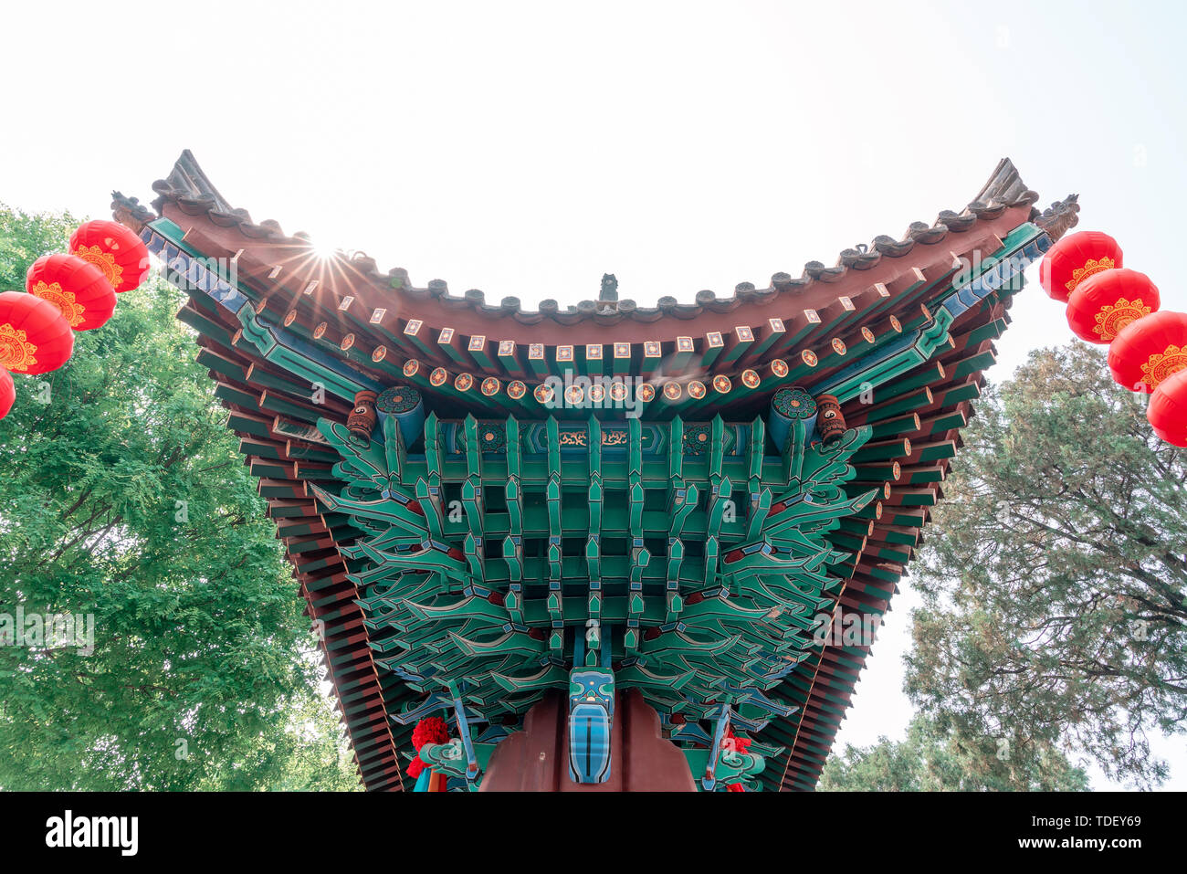 Chinese building part Stock Photo - Alamy