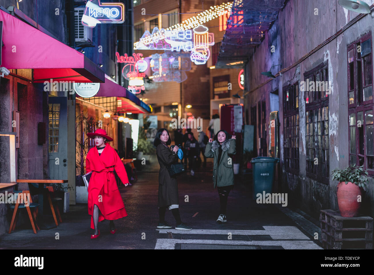 Street Color of Goose Ling 2 Factory, Chongqing Stock Photo - Alamy