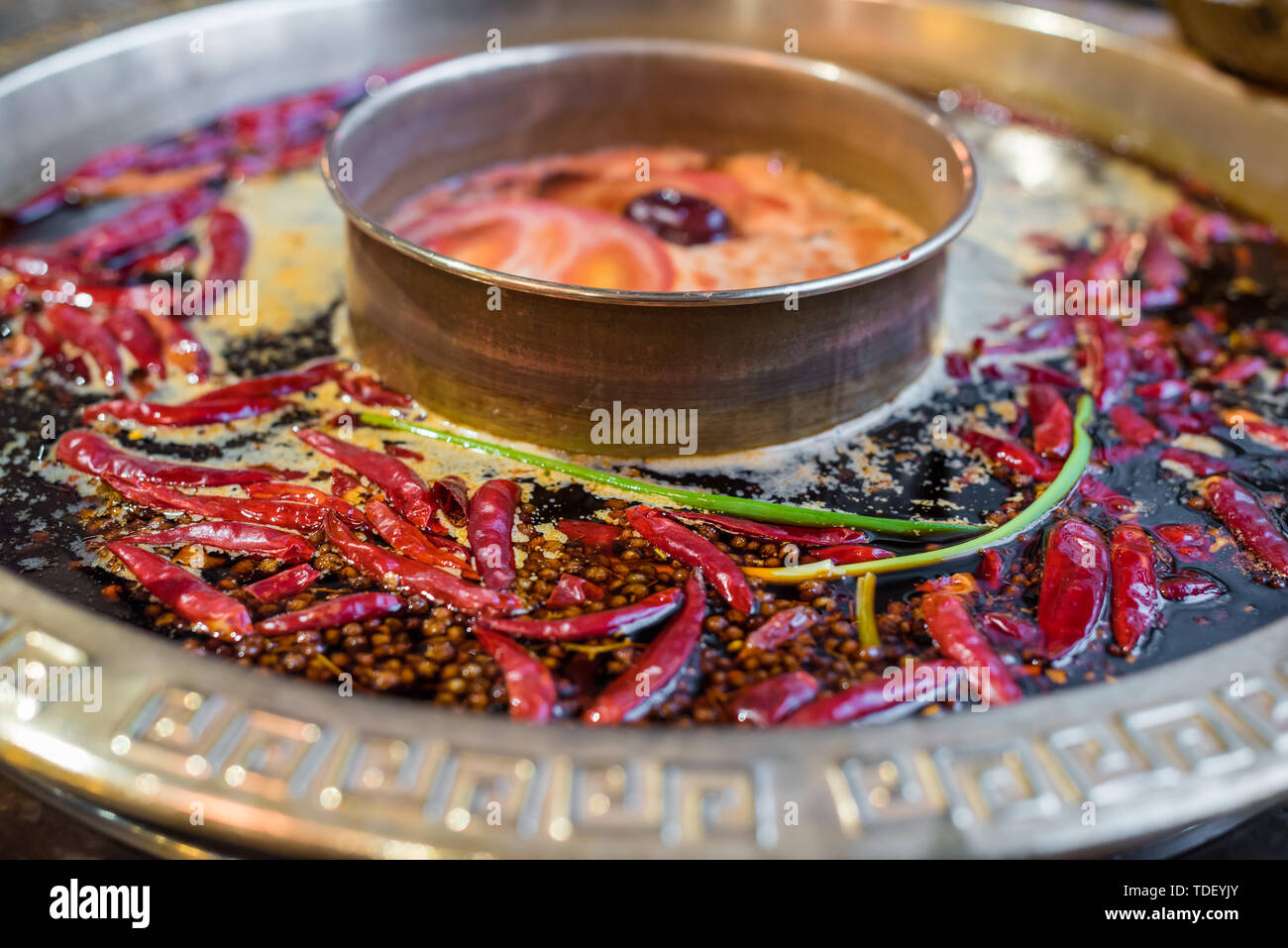 Sichuan cuisine spicy hotpot Stock Photo - Alamy
