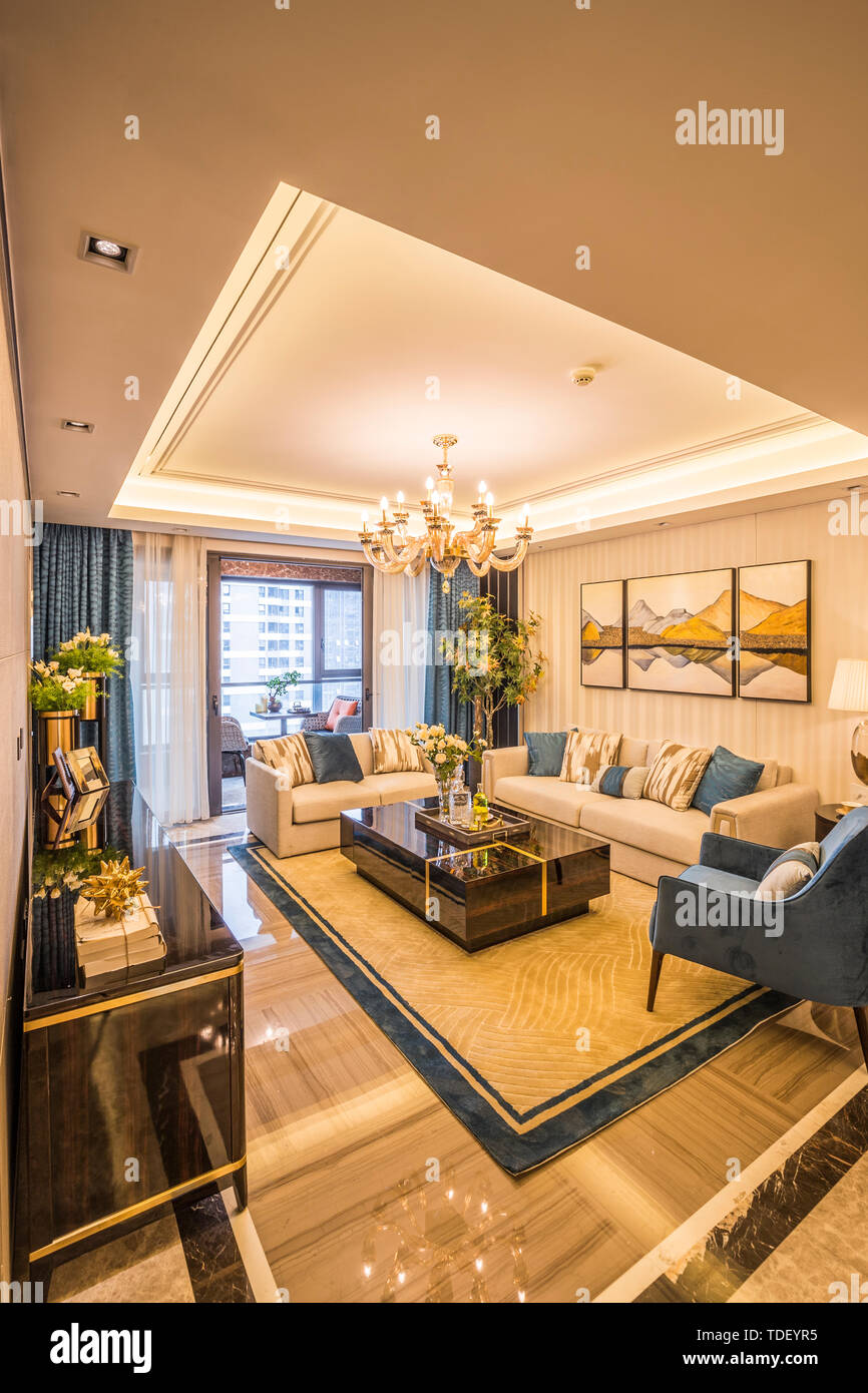 Interior of the model room Stock Photo - Alamy