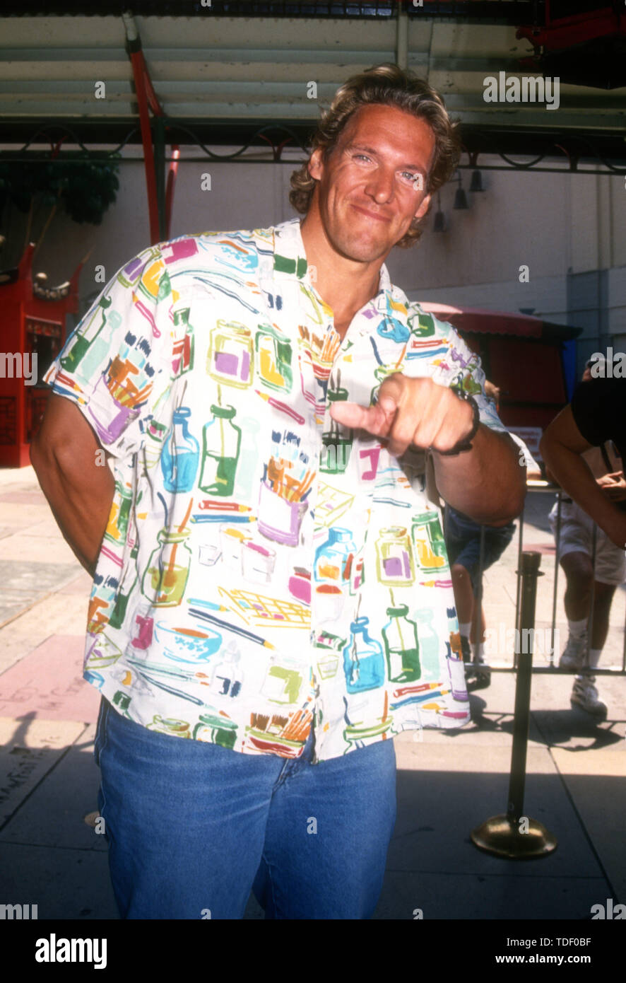 Hollywood, California, USA 14th July 1994 Actor Ralf Moller attends ...