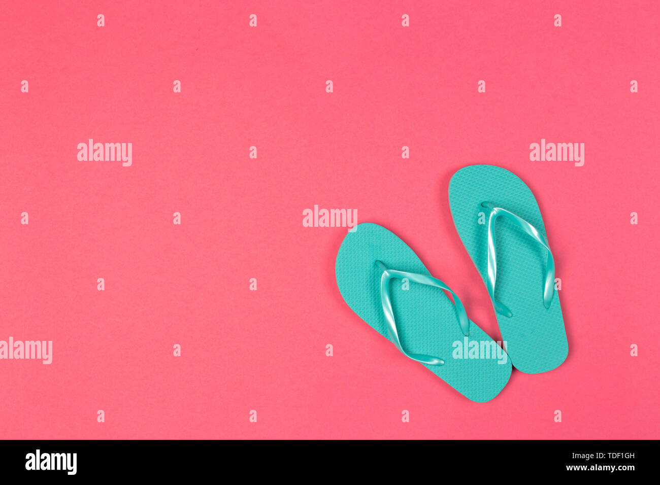 flip flops. Top view Stock Photo - Alamy