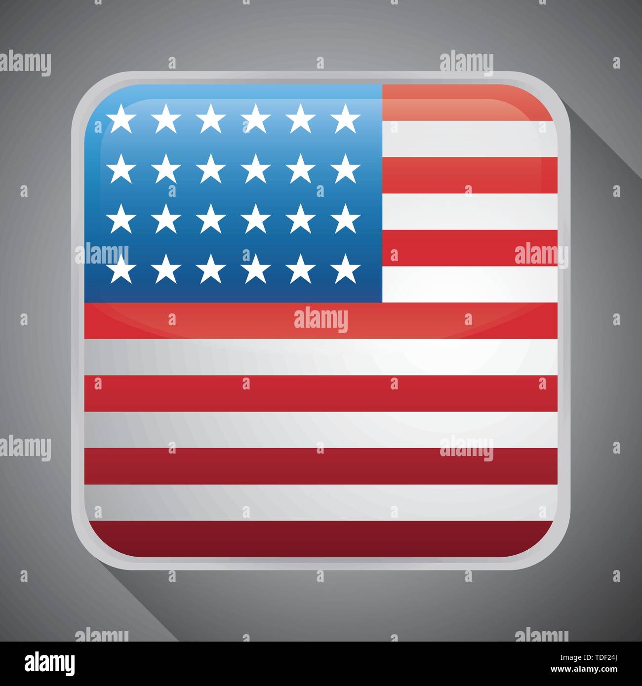 united states of america flag vector illustration design Stock Vector ...