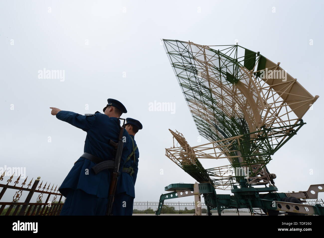 Air Force radar stands guard at position Stock Photo - Alamy