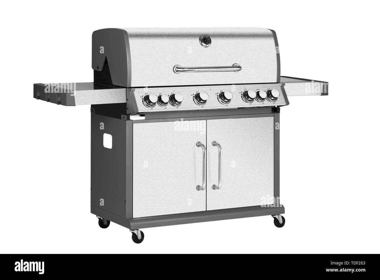 Stainless steel grill Stock Photo - Alamy