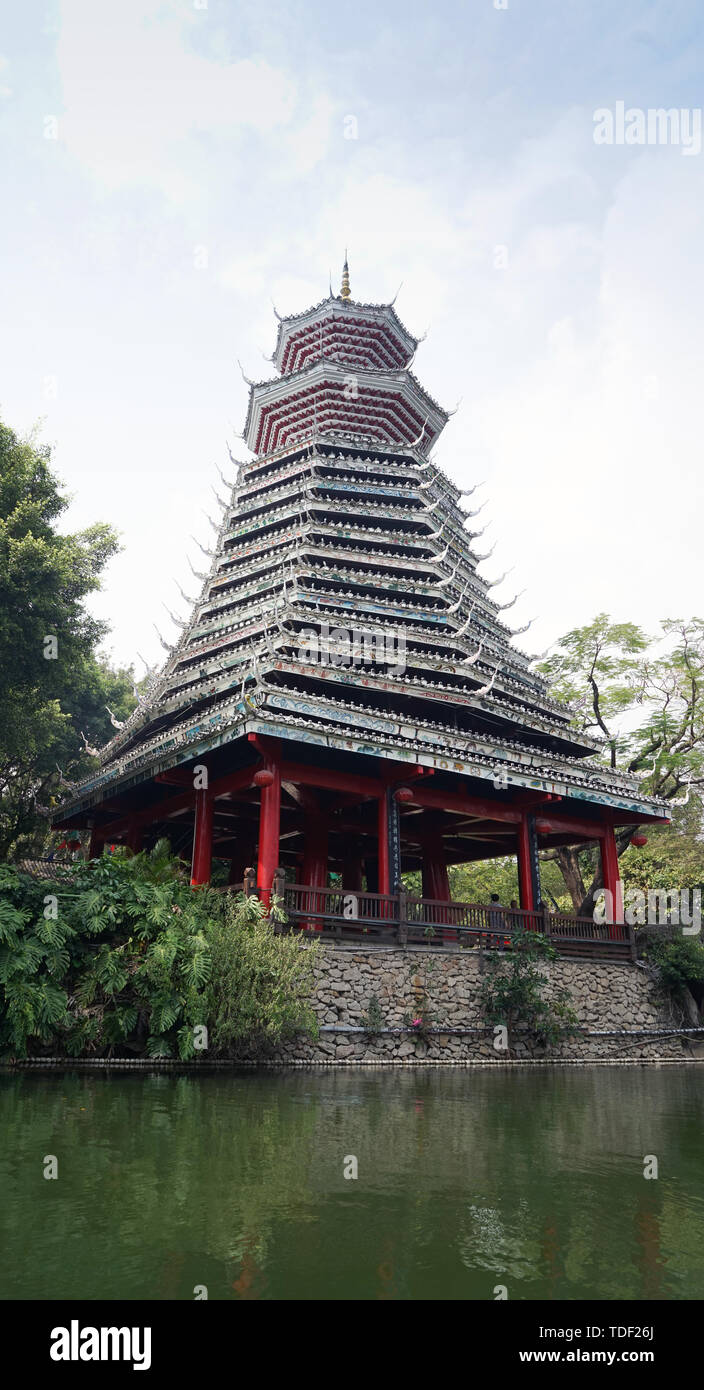 Folk village scenery Stock Photo - Alamy