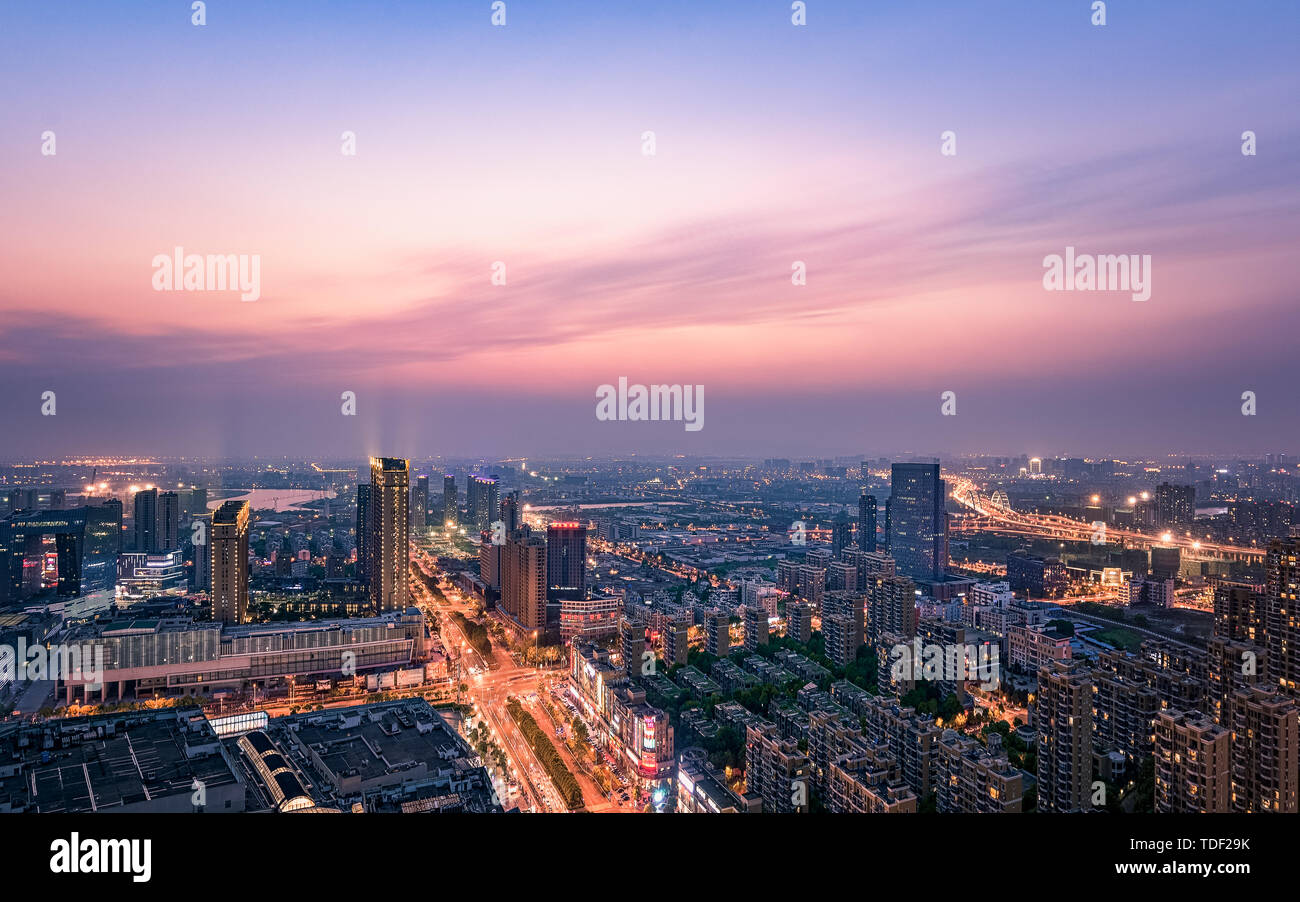 City night view Stock Photo - Alamy