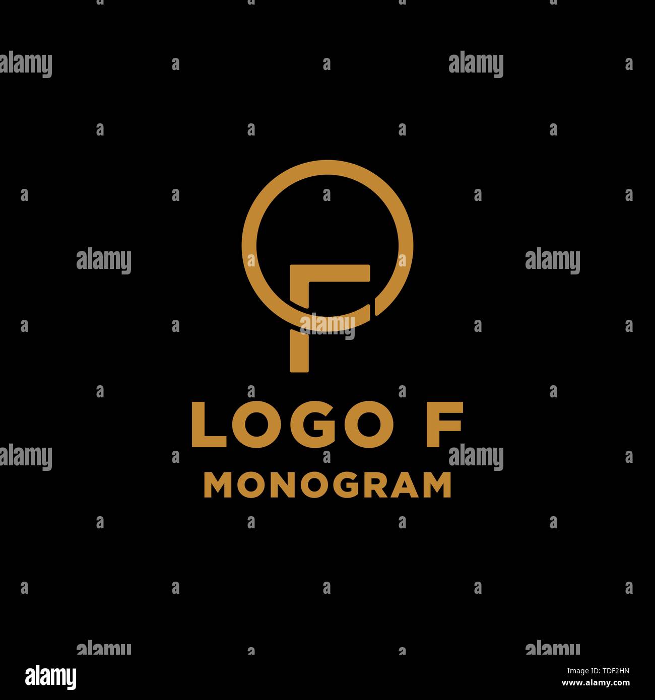 luxury initial f logo design vector icon element Stock Vector Image ...